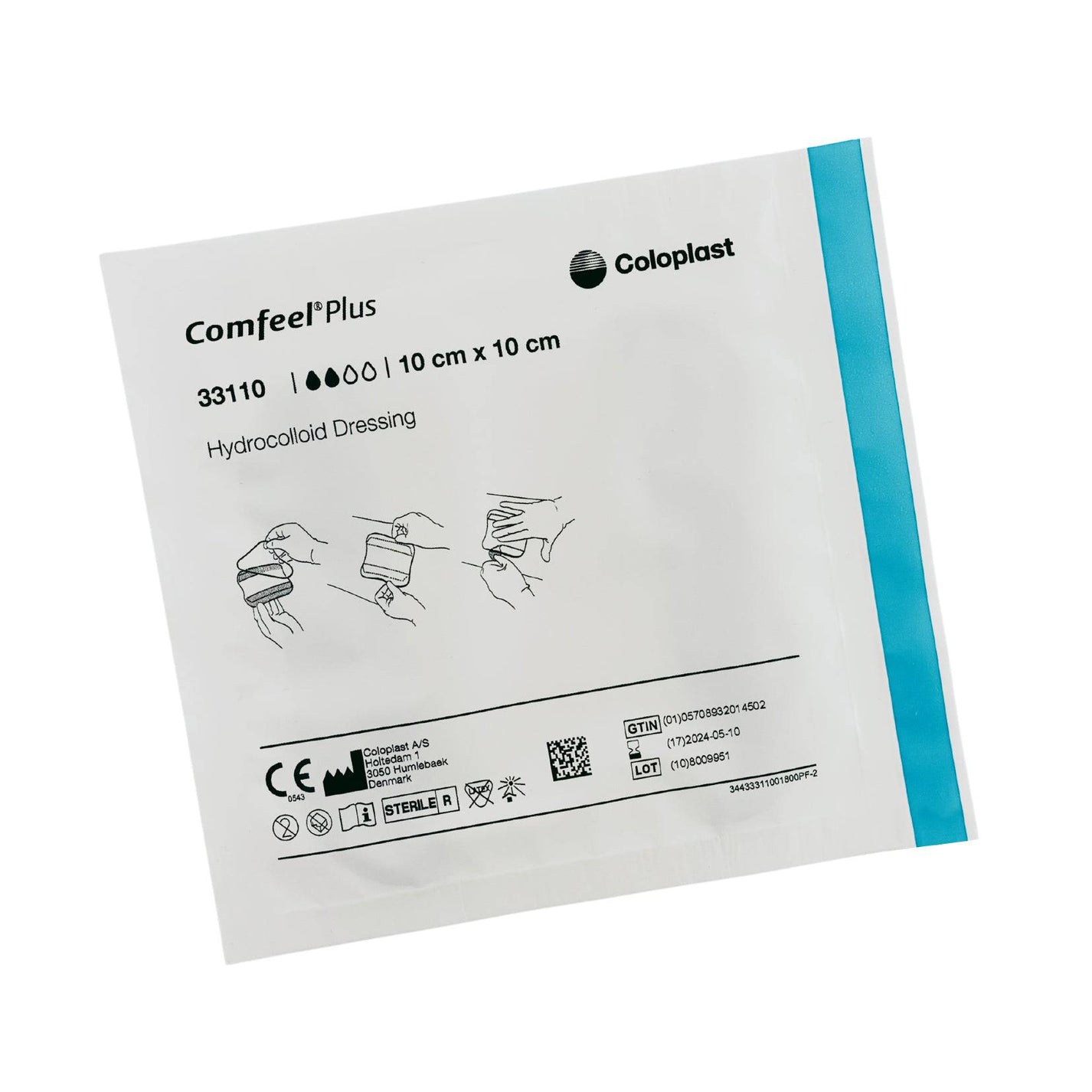 Comfeel Plus Ulcer Dressing (1) - 10cm x 10cm | First Aid Distributions