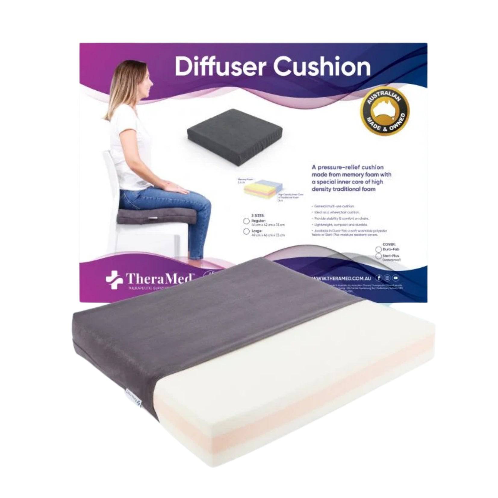 Diffuser Cushion Memory Foam Seat Cushion (1) | First Aid Distributions