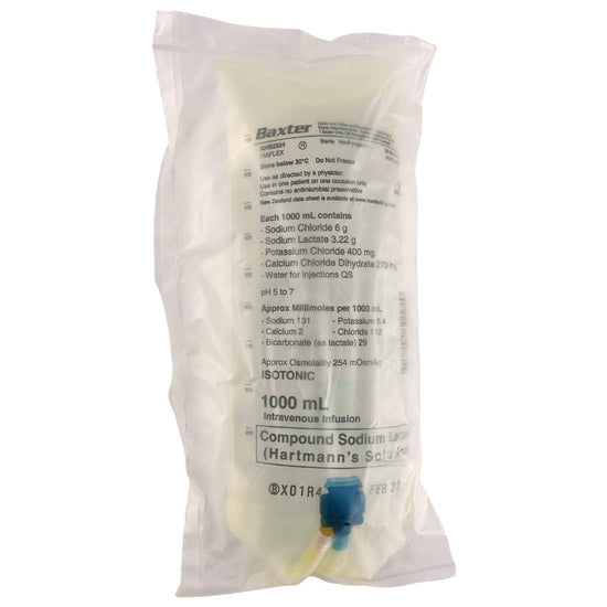 Hartmann's IV Solution 1000ml (1) | First Aid Distributions