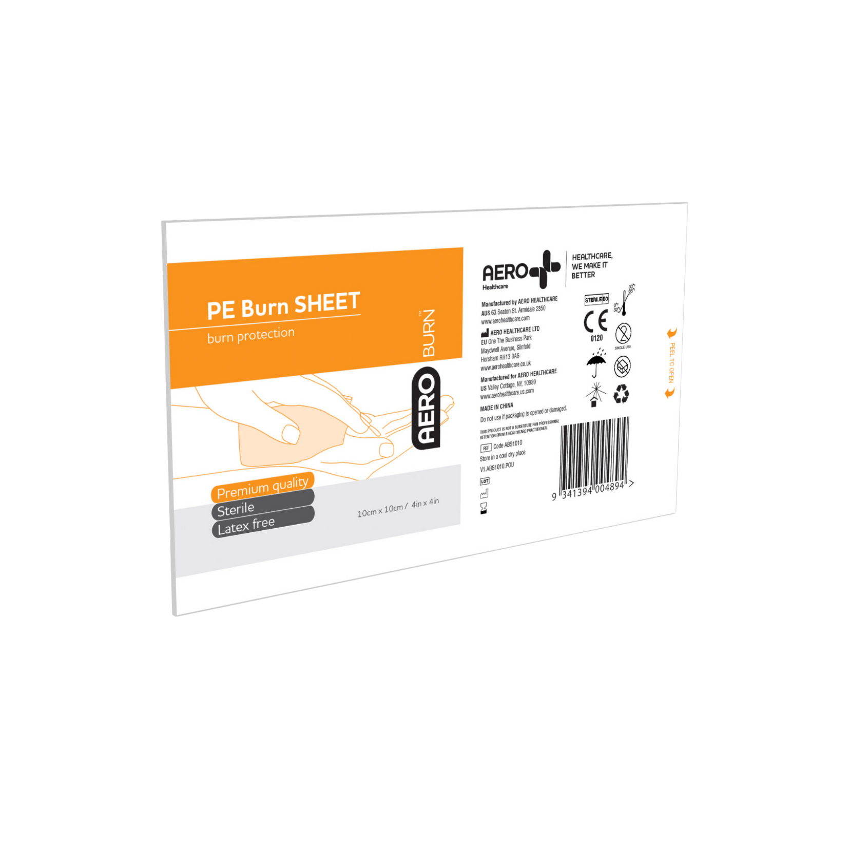 Polyethylene Burn Sheet - Aero (1) | First Aid Distributions