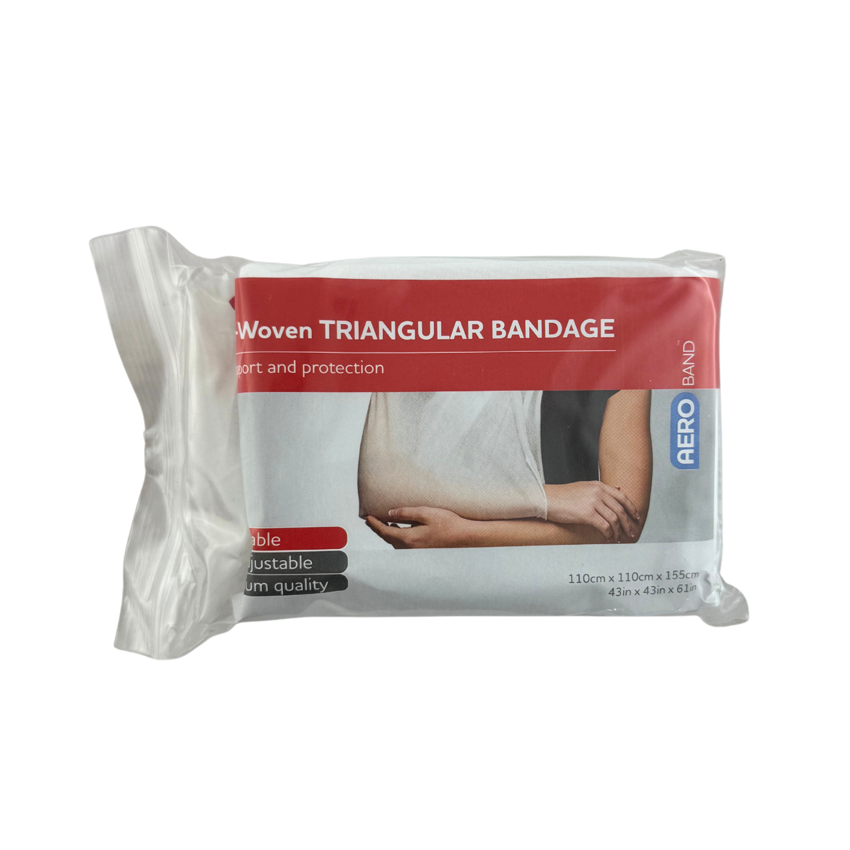 Triangular Bandage Non Woven - Aero (1) - White / 110cm x 110cm | First ...